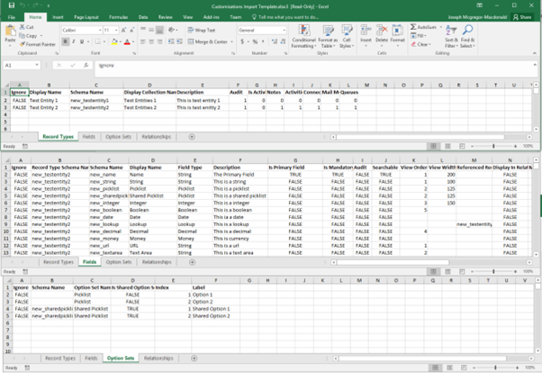 Customisation Import | JM SOFTWARE