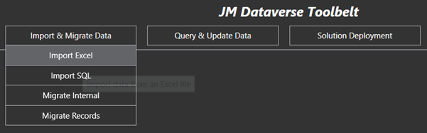 Excel Import | JM SOFTWARE